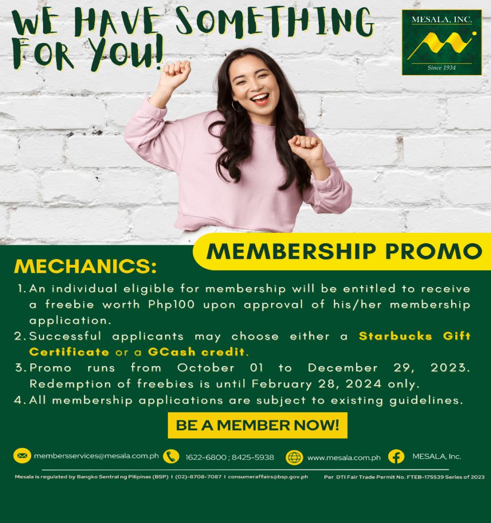 Membership Promo Extension - MESALA, INC.